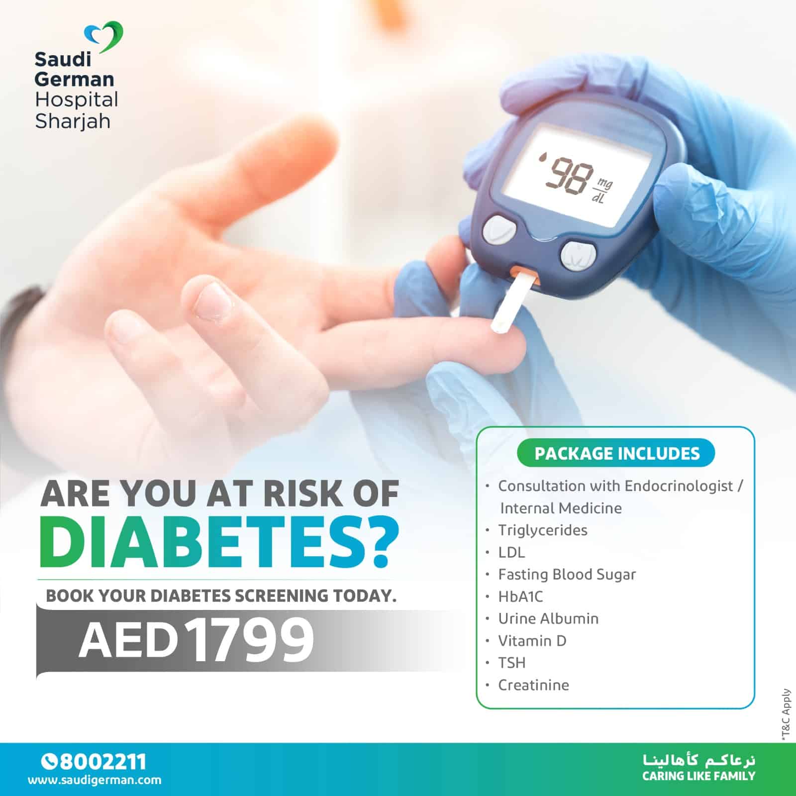 Comprehensive Diabetic Health Packages in Ajman